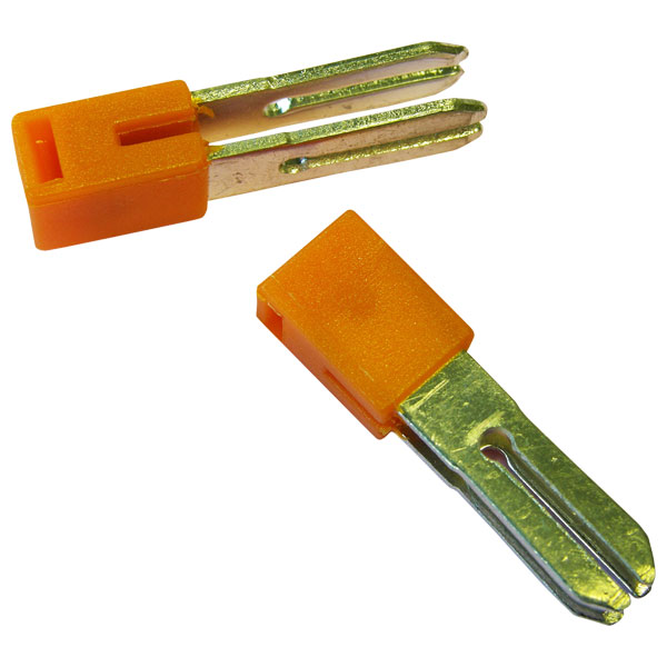 Connectwell TTECCA801/3 DIN Rail Spring Clamp 2 Way Shorting Link (6mm ...