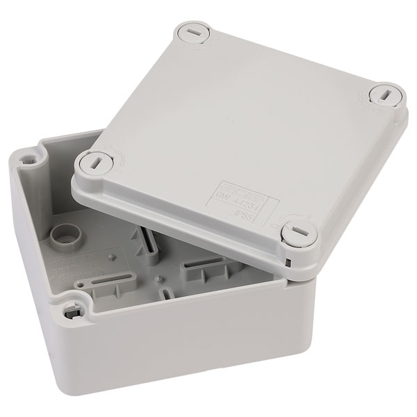 Gewiss GW 44 234 Junction Box IP55 Quick Fix Lid Grey 100 x 100 x 50mm ...
