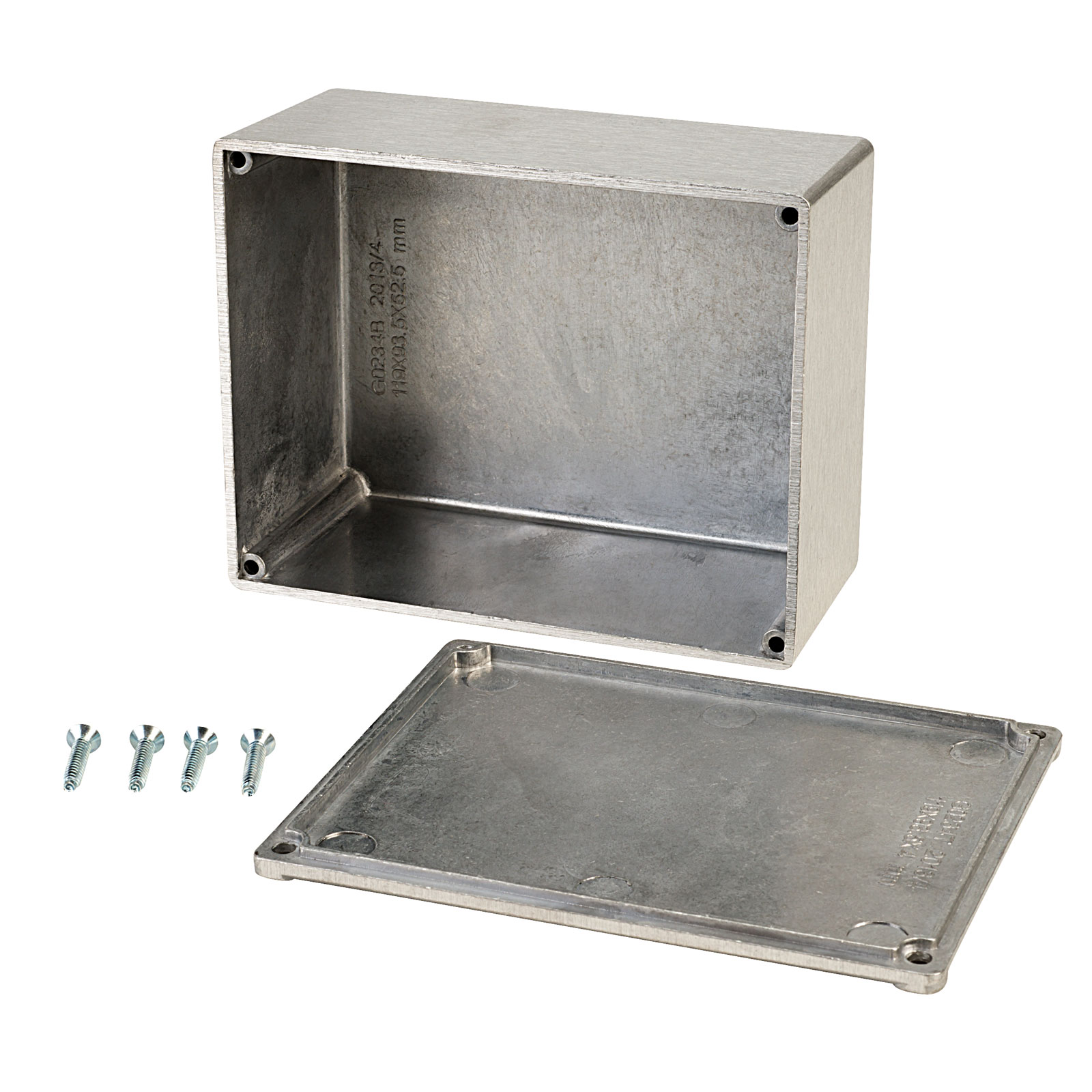 Rapid G0234 Diecast Aluminium Box 119x93.5x56.5mm | Rapid Online