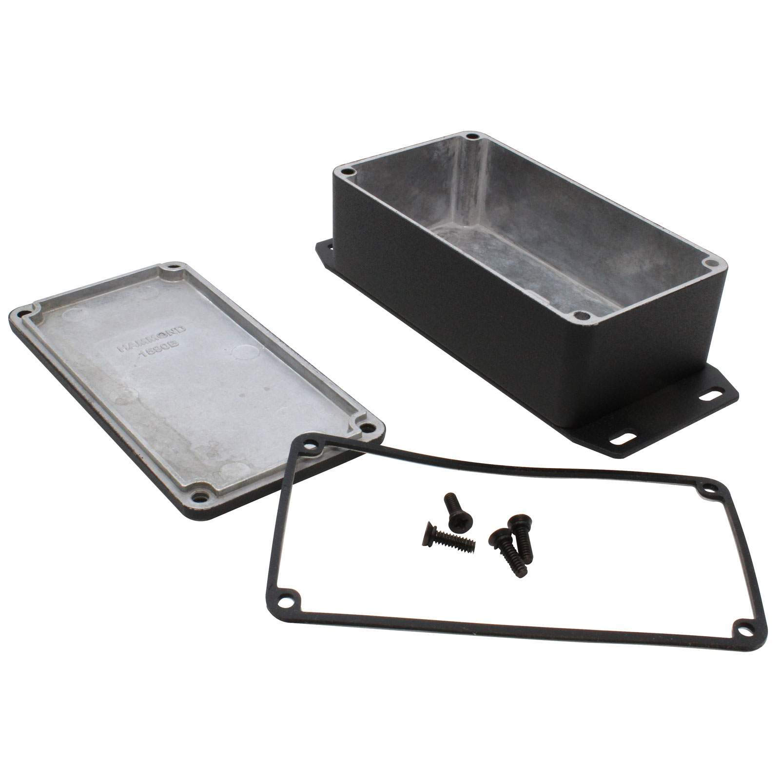 Hammond 1590WB2FBK Watertight Diecast Enclosure Flanged Base 112 x 60 x ... Hammond 1590WB2FBK Watertight Diecast Enclosure Flanged Base 112 x 60 x ...