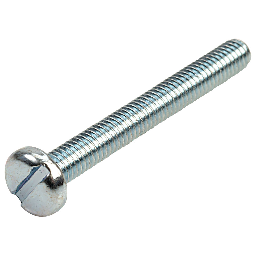 Affix Slotted Pan Head Machine Screws BZP M3 25mm - Pack Of 100 | Rapid ...