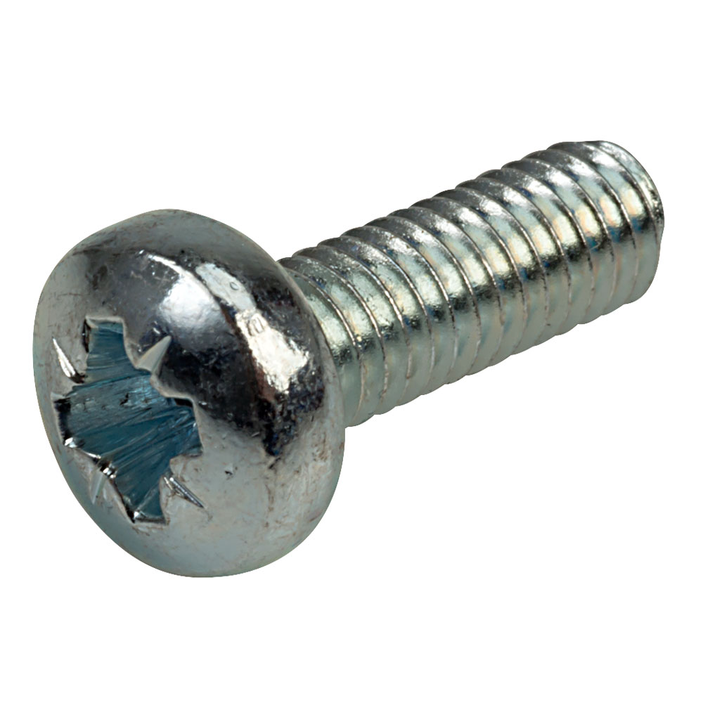 Affix Pozi Pan Head Machine Screws BZP M4 12mm - Pack Of 100 | Rapid ...