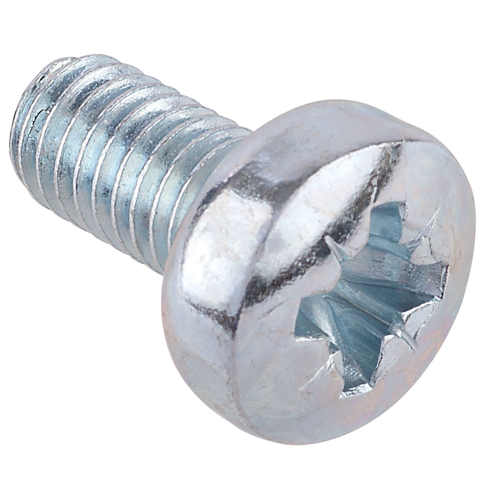 TR Fastenings Metric Pan Head Machine Screws - Pozidriv® M6 12mm - Box ...