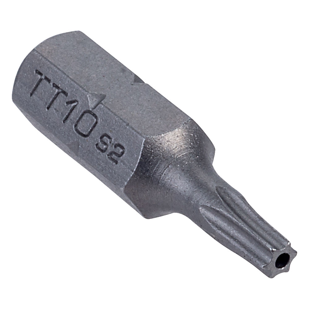 Affix TX10 Pin Recess T Drive Hexagon Bit 1/4 Hex 25mm | Rapid Electronics