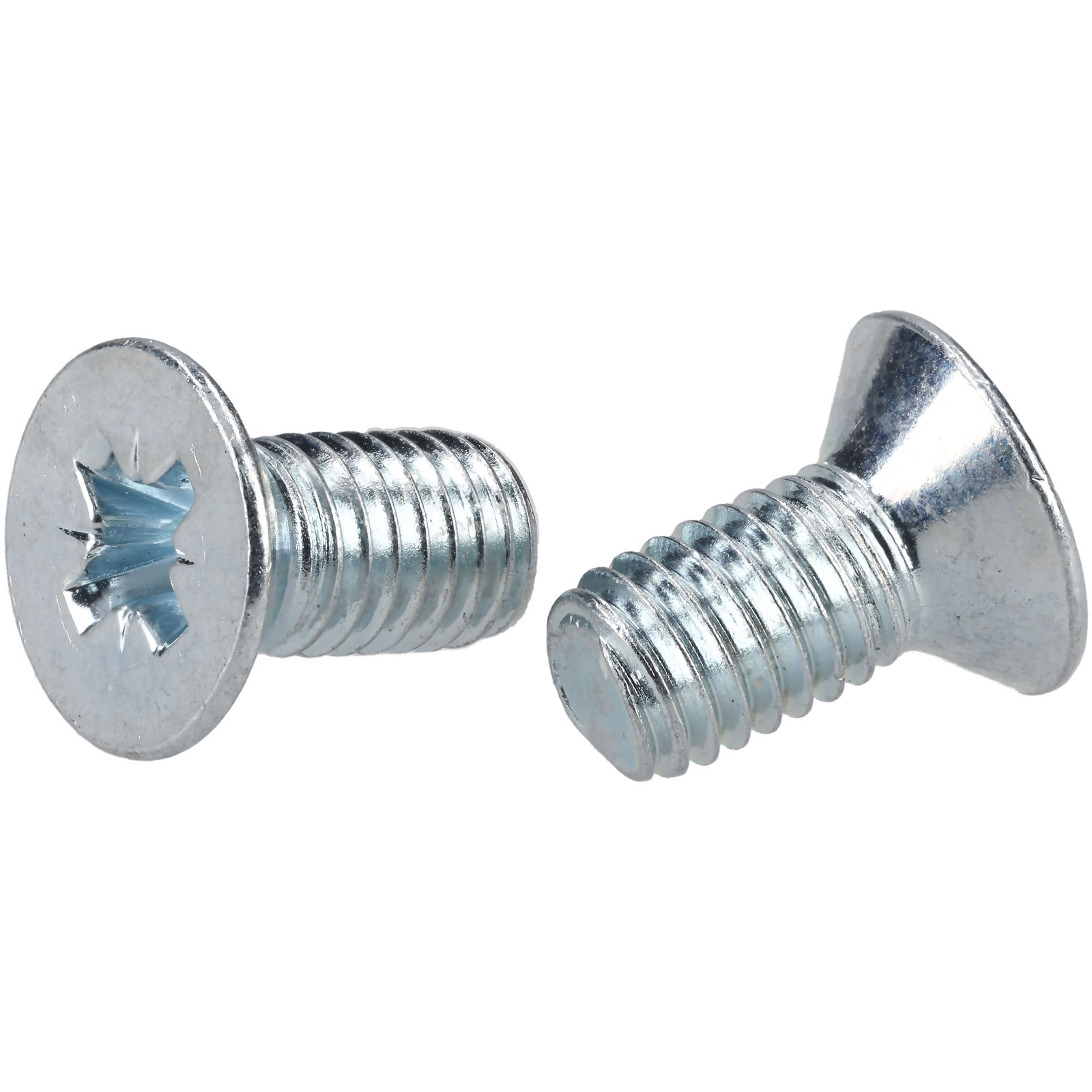 R-TECH 337079 Pozi Countersunk Machine Screws BZP M5 10mm - Pack Of 100 ...