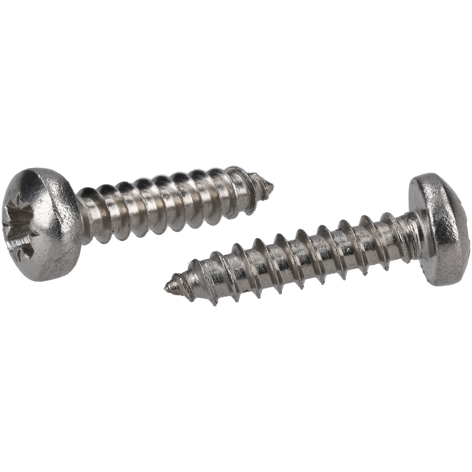 R-TECH 337124 Pozi Pan Head Self-Tapping A2 S/St Screws No.4 1/2in 13 ...