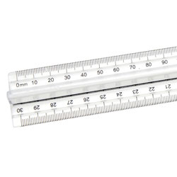 Classmaster Pack 10 30cm Fingergrip Rulers | Rapid Online
