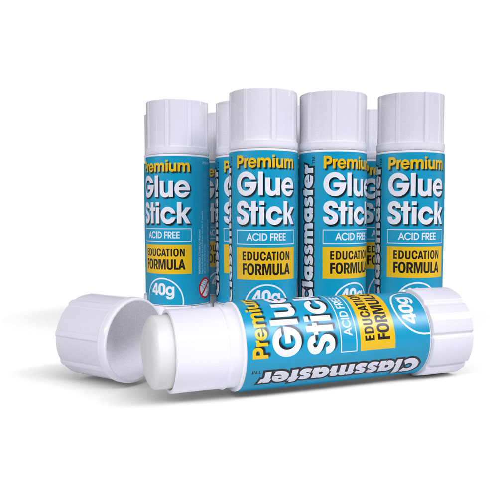 Classmaster 40g Premium Glue Sticks - Pack of 108 in a Classroom tray ...