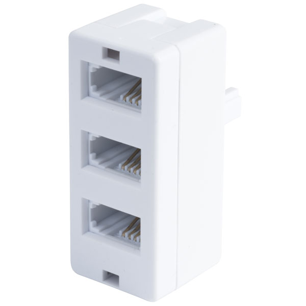 Avlink 113.550UK Mercury Triple Phone Adaptor | Rapid Electronics