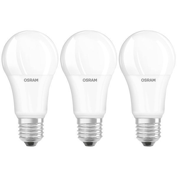 OSRAM 4058075819412 LED BASE CLASSIC A 13W 827 Frosted E27 Bulb | Rapid Electronics