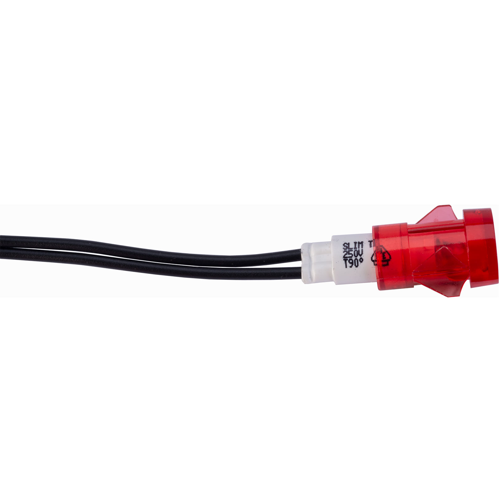 R-TECH 420004 12mm 240V Red Neon Indicator with Flying Leads | Rapid Online