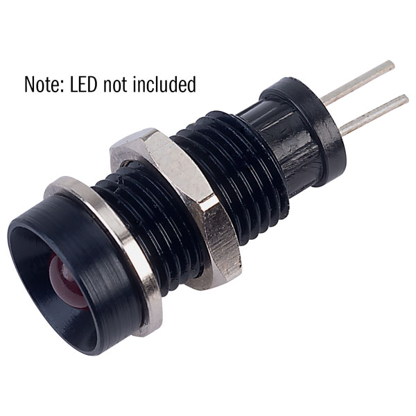 TruOpto IND5BR Black Recessed Bezel for 5mm LED | Rapid Online