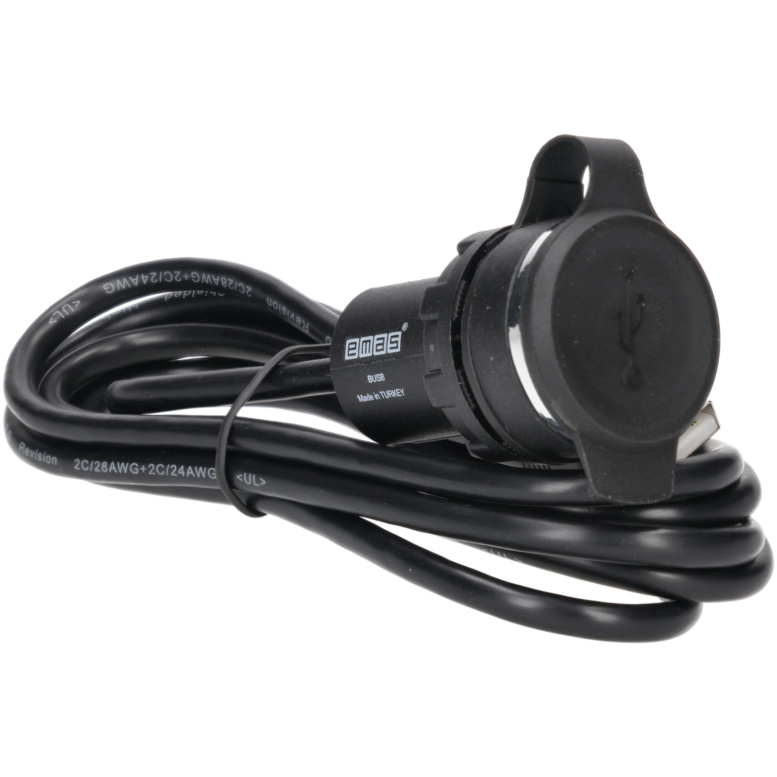 EMAS BUSB Panel Mount USB, 22mm, 1m Cable | Rapid Online