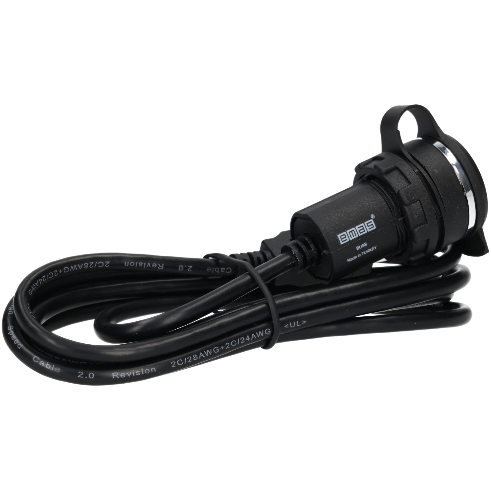 EMAS BUSB Panel Mount USB, 22mm, 1m Cable | Rapid Online