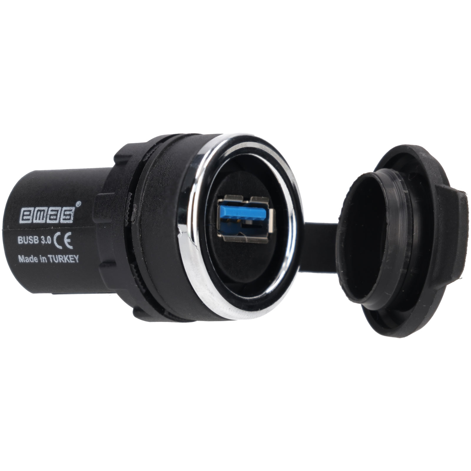 EMAS BUSB30 Panel Mount, 22mm Female-female USB 3.0 | Rapid Online