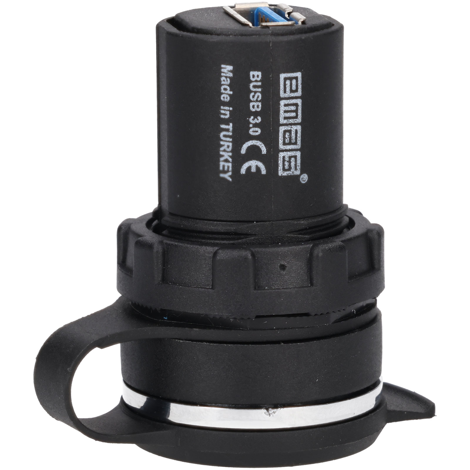 EMAS BUSB30 Panel Mount, 22mm Female-female USB 3.0 | Rapid Online