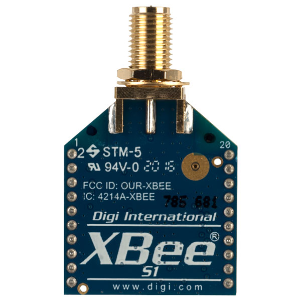 Digi XB24-ASI-001 XBee Series 1 with RPSMA Connector | Rapid Online