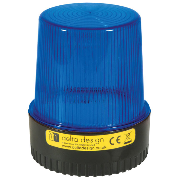 Delta Design 410024 Flashing Beacon (LT Xenon Series) 5W Blue 110VAC ...