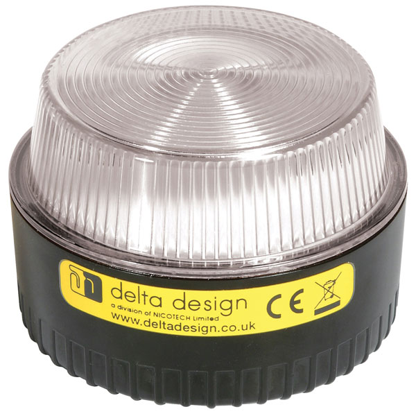 Delta Design 440001 Flashing Beacon (LP Xenon Series) 2W Clear 12V ...