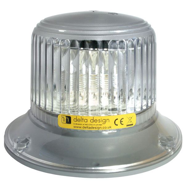 Delta Design 446052 MX-LED Beacon 12/24V Amber | Rapid Electronics