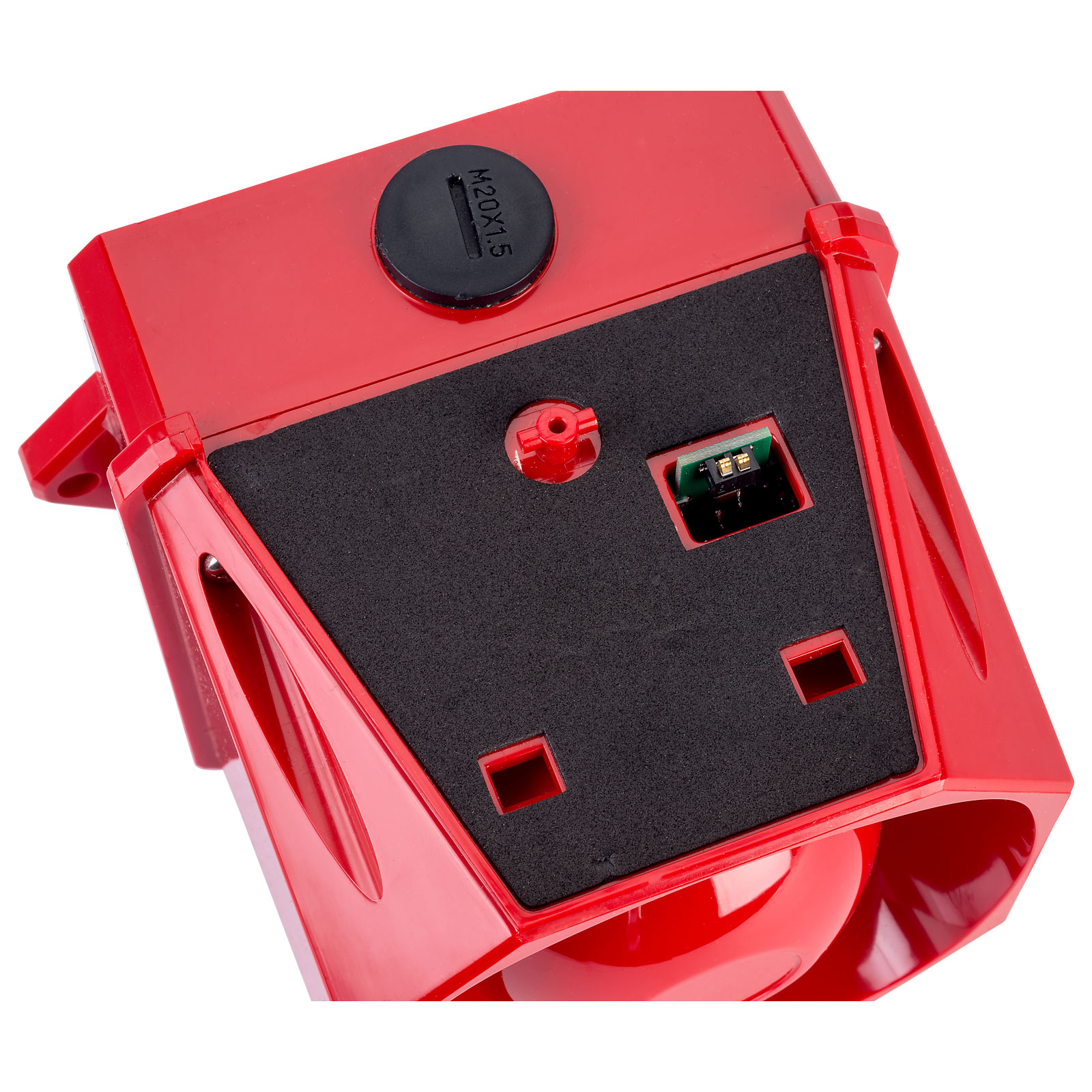 EATON 7092354FUL-0390 X10 Mini Red Housing 115/230 VAC Sounder Beacon ...