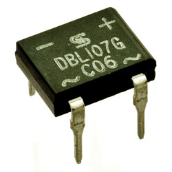 Taiwan Semiconductor DBL107G C1 1A 1000V DIP Low Profile Bridge ...