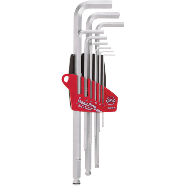 Wiha SB369RS9 20712 Ball End Hex L-Key Set In ProStar - 9pc | Rapid Electronics
