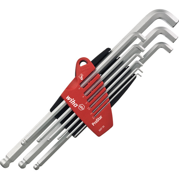 Wiha 369TS9 35480 Ball End Hex L-Key Set In ProStar - 9pc | Rapid Online