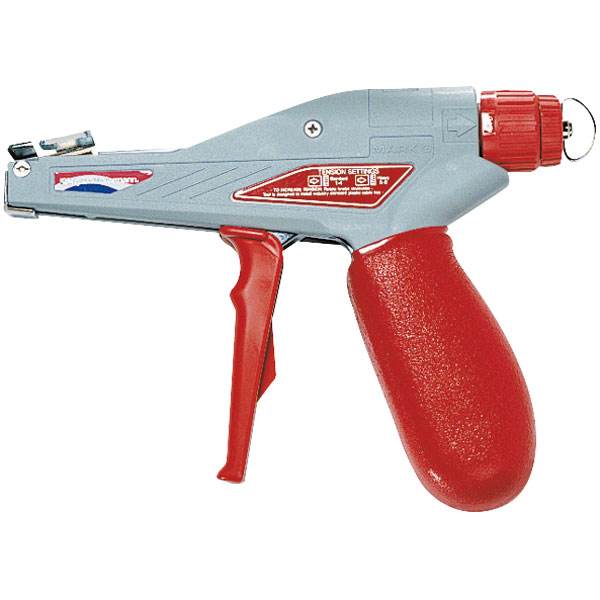 HellermannTyton 110-09500 MK9 Manual Cable Tie Tool Grey/Red 13.5mm max | Rapid Electronics