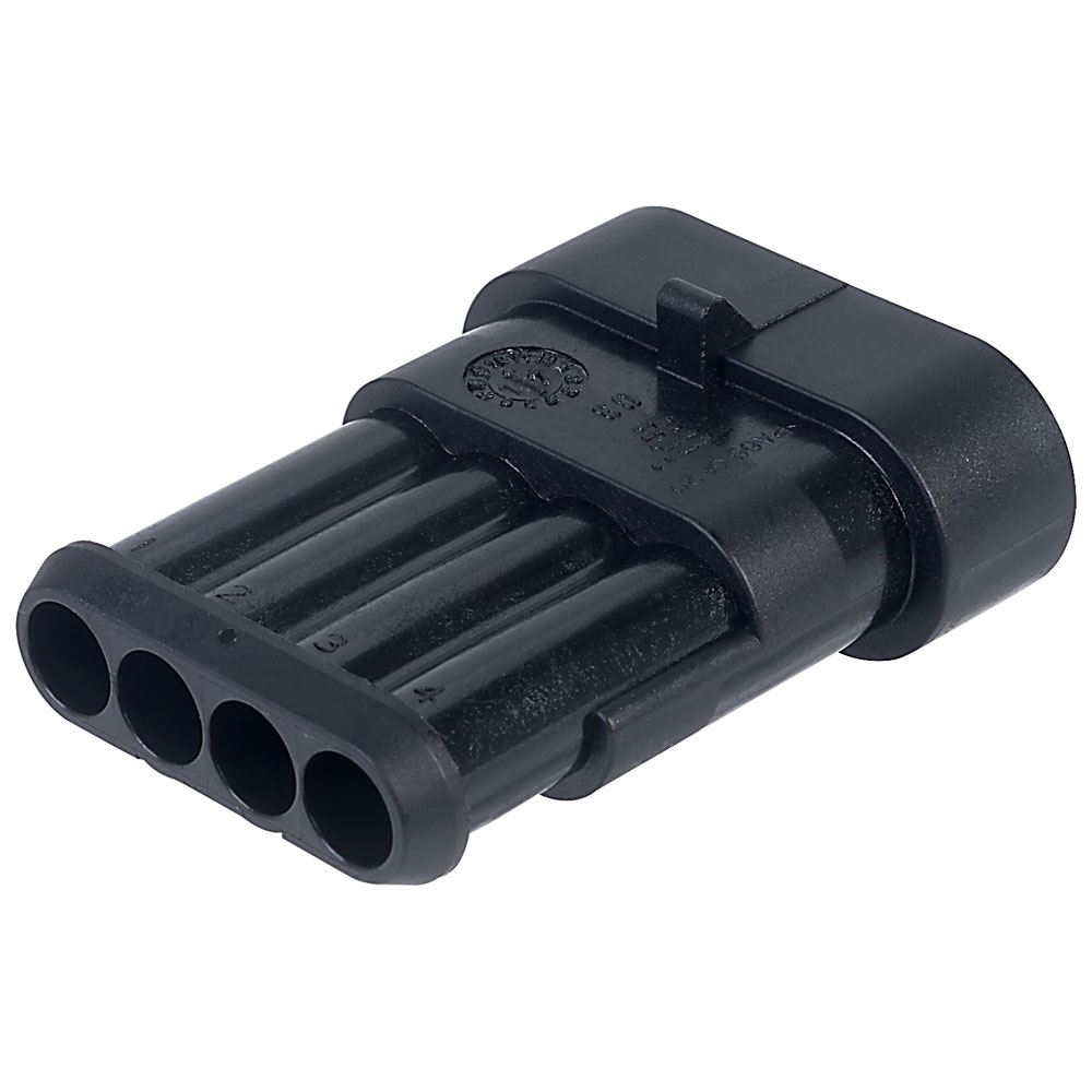 TE Connectivity 282106-1 AMP-SUPERSEAL 1.5 Series IP67 Connector 24V 4P ...