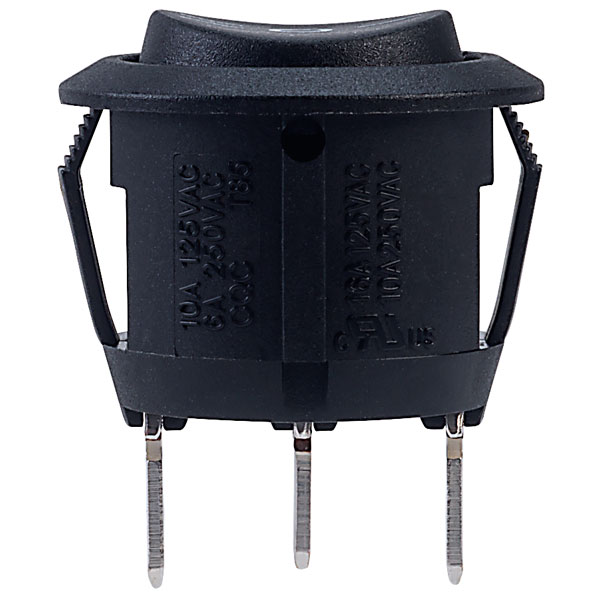 SCI R13-112D B/B Printed I-O-II Rocker Switch Black SPDT On-Off-On 250 ...