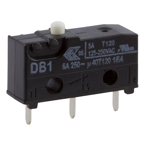 Cherry DB1C-C1AA Microswitch SPDT 6A 250V AC, Button, PCB | Rapid Online