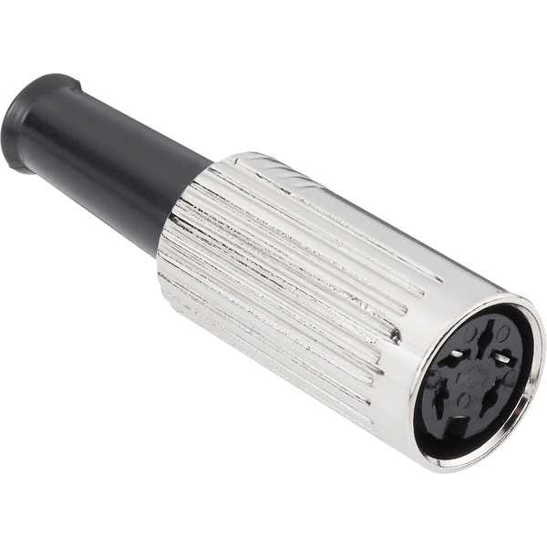 BKL Electronic DIN Coupler, Straight, 5 Pin (240°) | Rapid Electronics