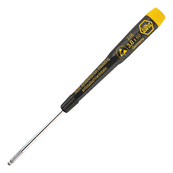 Wiha 07649 Precision ESD Ball End Hex Screwdriver 1.5mm | Rapid Electronics