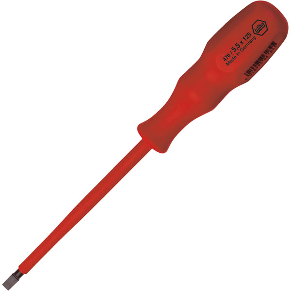 Wiha 06180 VDE Electrician's Slotted Screwdriver Blade Width 3 mm ...