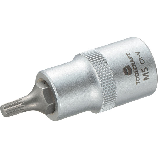 Toolcraft 1/2" Drive Socket With Spline Bit M5 | Rapid Electronics