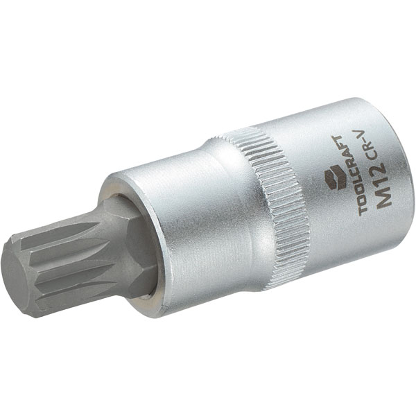 Toolcraft 1/2" Drive Socket With Spline Bit M12 | Rapid Electronics