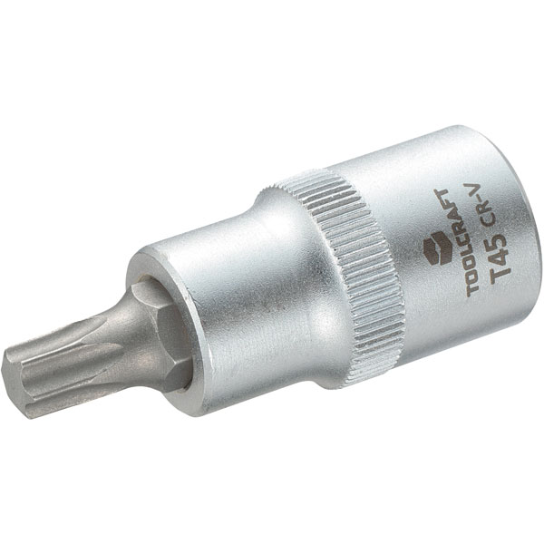 Toolcraft 1/2" Drive Socket With T-Profile Bit T45 | Rapid Electronics