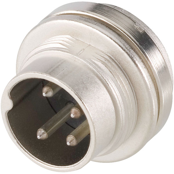 Amphenol T 3486 000C091/A Male DIN 7' Pin Panel Mount Screw Locking ...