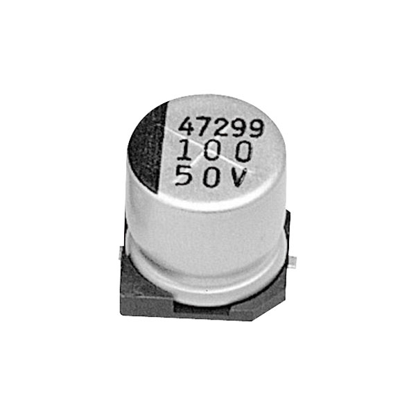 100µF ±20% 25V 105°C SMD Aluminium Electrolytic Capacitor | Rapid ...