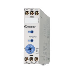 Finder 87.41.0.240.0000 Mono Function (Signal Off) Time Delay Relay SPDT | Rapid Electronics
