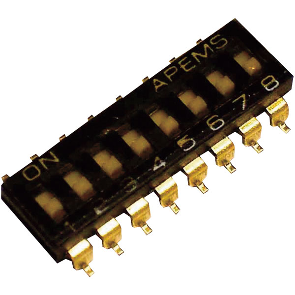 Apem IKL0400000 DIP Switch 2.54mm 4 Pole | Rapid Electronics