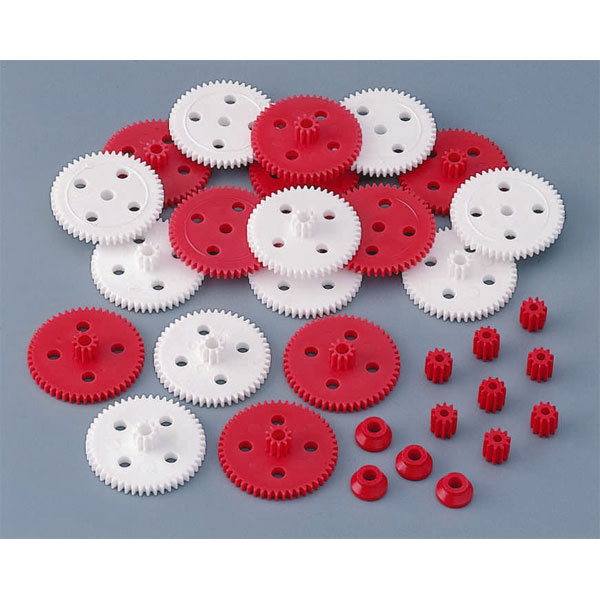Reely Plastic Gear Set Red/White 20pcs | Rapid Online