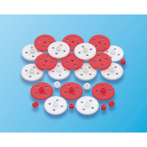Reely Plastic Gear Set Red/White 20pcs | Rapid Online