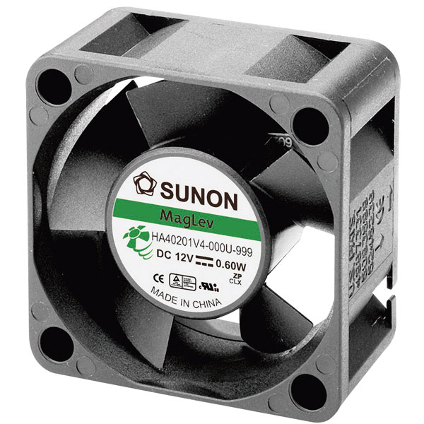 Sunon HA40201V4-0000-999 Brushless 12V DC Axial Fan, 40 x 40 x 20mm | Rapid Electronics
