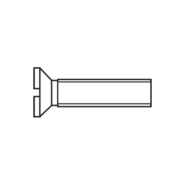 Toolcraft 194802 Slotted Countersunk Screws DIN 963 4.8 Steel M4x12mm ...