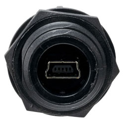 Bulgin PX0446 USB Mini B Socket Panel Mount Cable Assy to 5 Pin Header ...