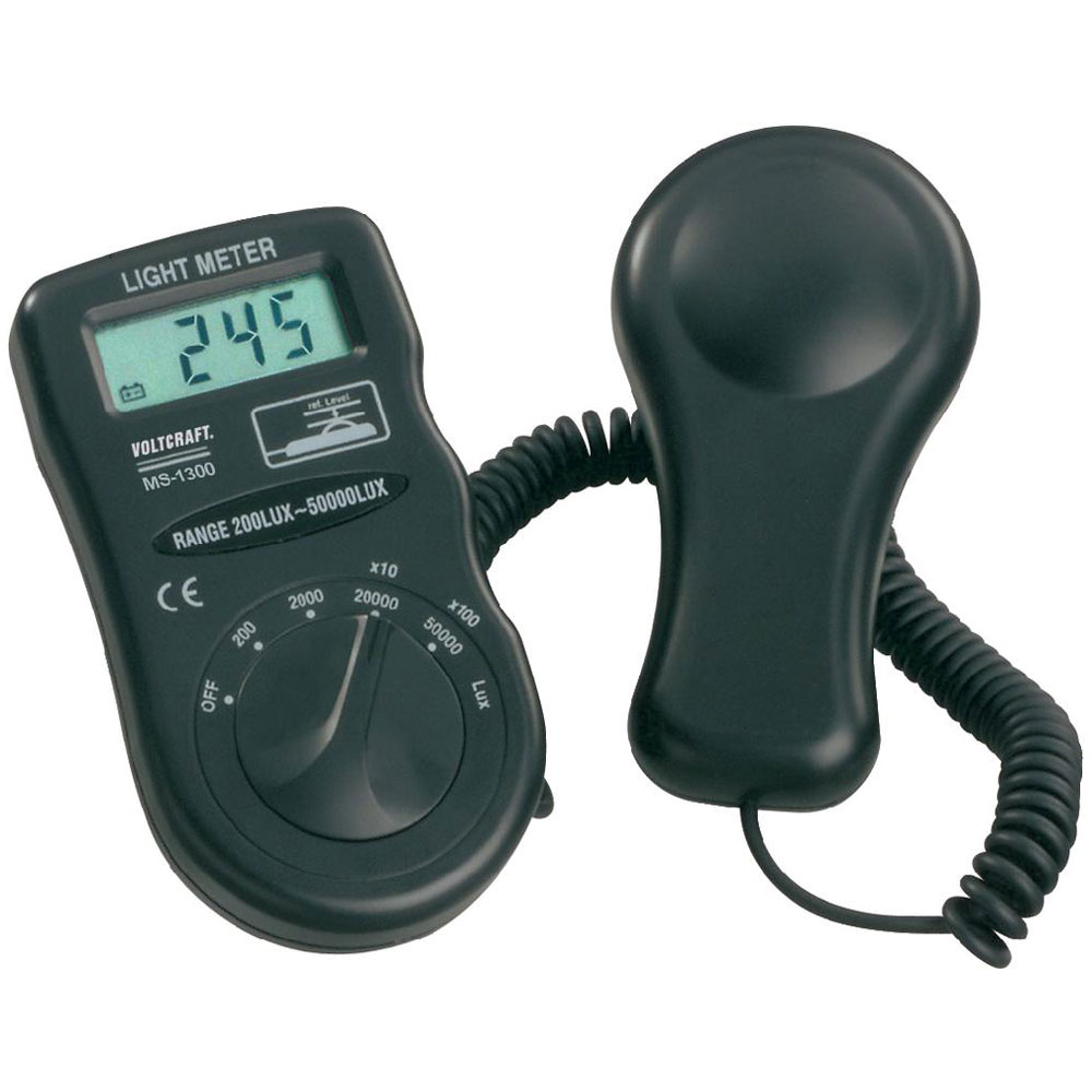 VOLTCRAFT MS-1300 Digital Light Meter | Rapid Online
