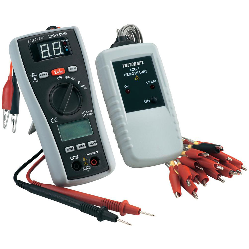 VOLTCRAFT LZG-1 DMM and Cable Tester | Rapid Online