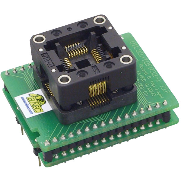 Elnec 70-0135 DIL32 / TQFP32 ZIF Programming Adaptor | Rapid Electronics